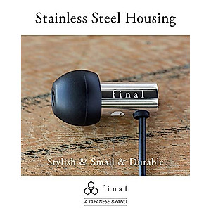 Final Audio Design E3000C H-Res Earphone Stainless Steel Black