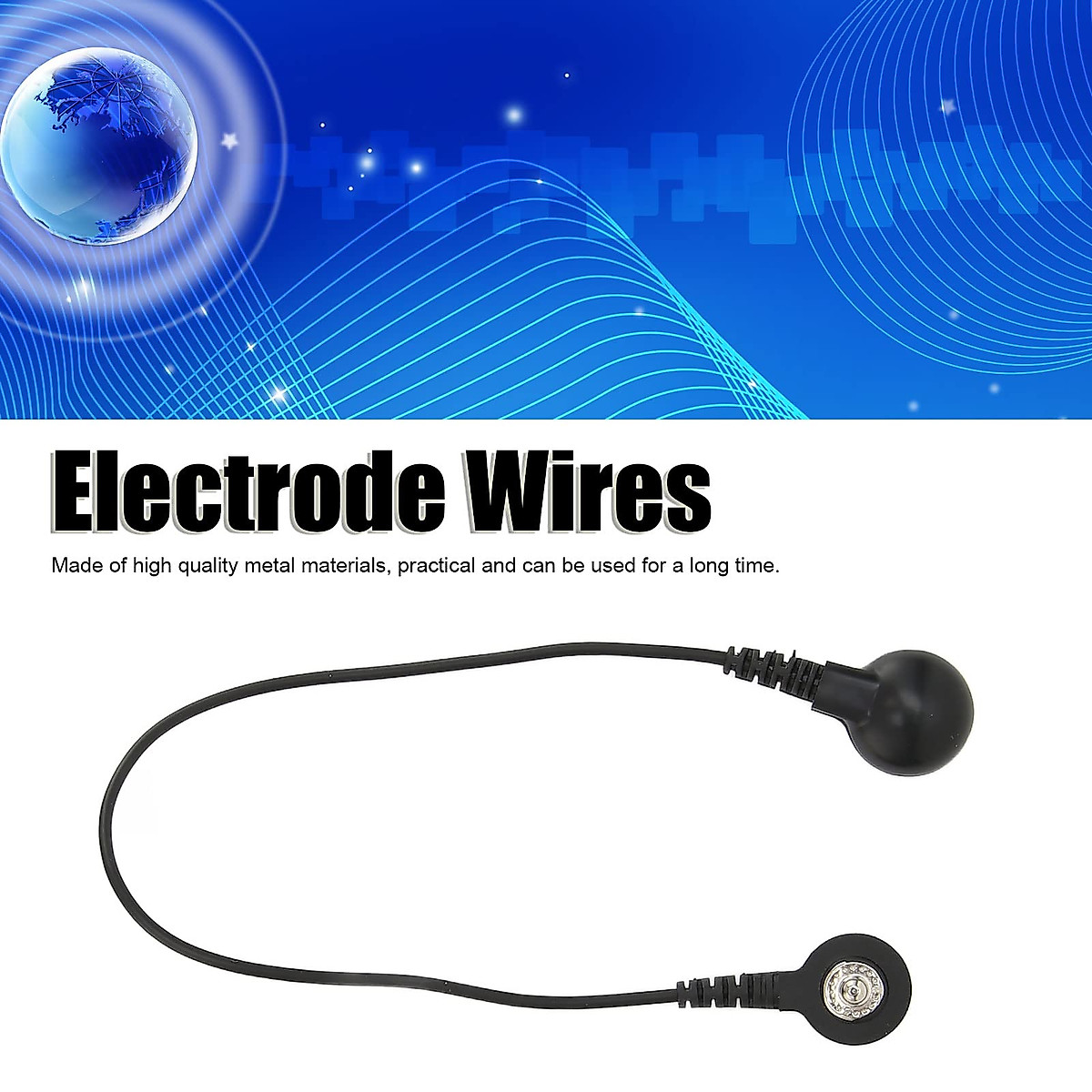 Tens leadss Wires, Tens leadss 3.5mm Electrode Wires Tens Replacement Electrode Wires Leads Tens Cables Standard Connection Snap Cable for Digital Device for Electrode Leads Massager Machine