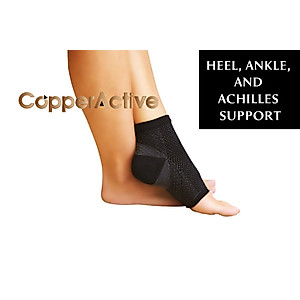 Plantar Fasciitis Compression Sock Sleeves - Helps Circulation - Heel, Ankle, Achilles Support Prevents Injury - All Day/Night Comfort (Black/White, S/M(1pair)(U.S. Men 5-9.5 | Women: 6-9.5))