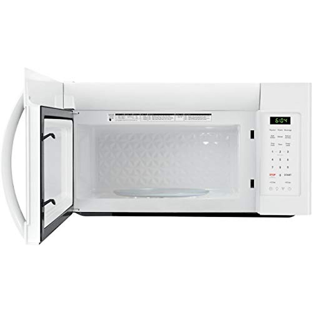 Frigidaire FFMV1846VW 30" White Over the Range Microwave with 1.8 cu. ft. Capacity, 1000 Cooking Watts, Child Lock and 300 CFM in White