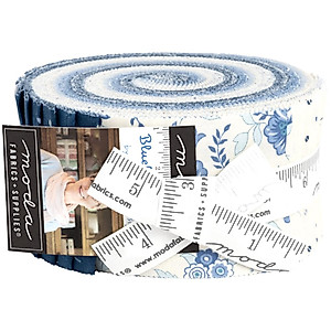 Bunny Hill Designs Blueberry Delight Jelly Roll 40 2.5-inch Strips Moda Fabrics 3030JR
