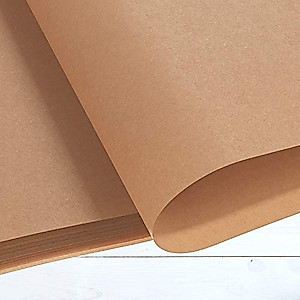 300 PCS Parchment Paper Sheets - OAMCEG 12x16 Inch No Chemical Non-Stick Unbleached Pre-Cut Parchment Paper with a Silicone Brush, for Baking Grilling Air Fryer Steaming Bread Cup Cake Cookie