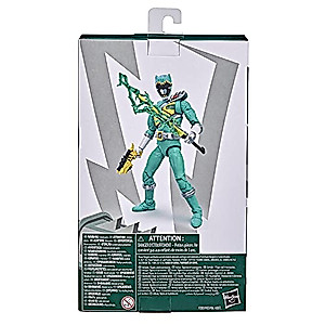Power Rangers Lightning Collection Dino Charge Green Ranger 6-Inch Premium Collectible Action Figure Toy with Accessories, Ages 4 and Up