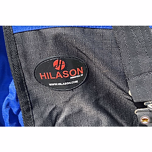 Royal Blue 72 in HILASON 600D Winter Waterproof Poly Horse Blanket Belly Wrap | Horse Blanket | Horse Turnout Blanket | Horse Blankets for Winter | Waterproof Turnout Blankets for Horses | Blankets