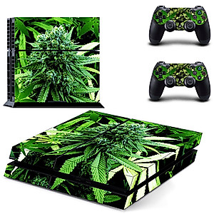 UUShop Vinyl Skin Decal Cover for Sony PlayStation 4 PS4 Console Weeds