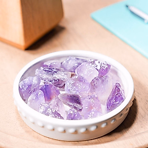 Crystal Allies 1 Pound Bulk Rough Amethyst Reiki Crystal Healing Stones Large 1" from Madagascar