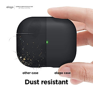 elago Liquid Hybrid Case Compatible with AirPods 3rd Generation Case - Compatible with AirPods 3 Case Cover, Triple Layer Protection, Wireless Charging, Shock Resistant, Easily Cleaned (Black)