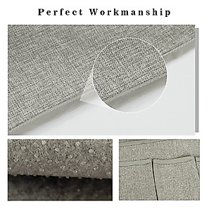 Joywell Anti-Slip Armrest Covers with 8 Pockets for Sofa Couch, Armchair Caddy & Organizer for Remote Control, Phone, iPad, Super Durable Arm Protector for Dog, Cat, Pets, 1 Pcs, Silver Grey