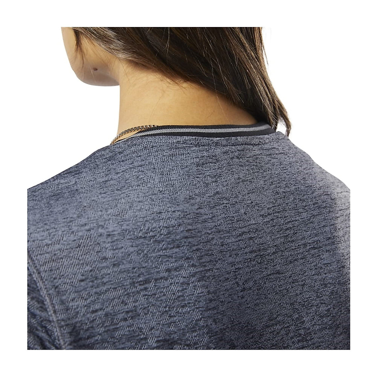 Reebok Womens OSR Knit Basic T-Shirt, Grey, XX-Small