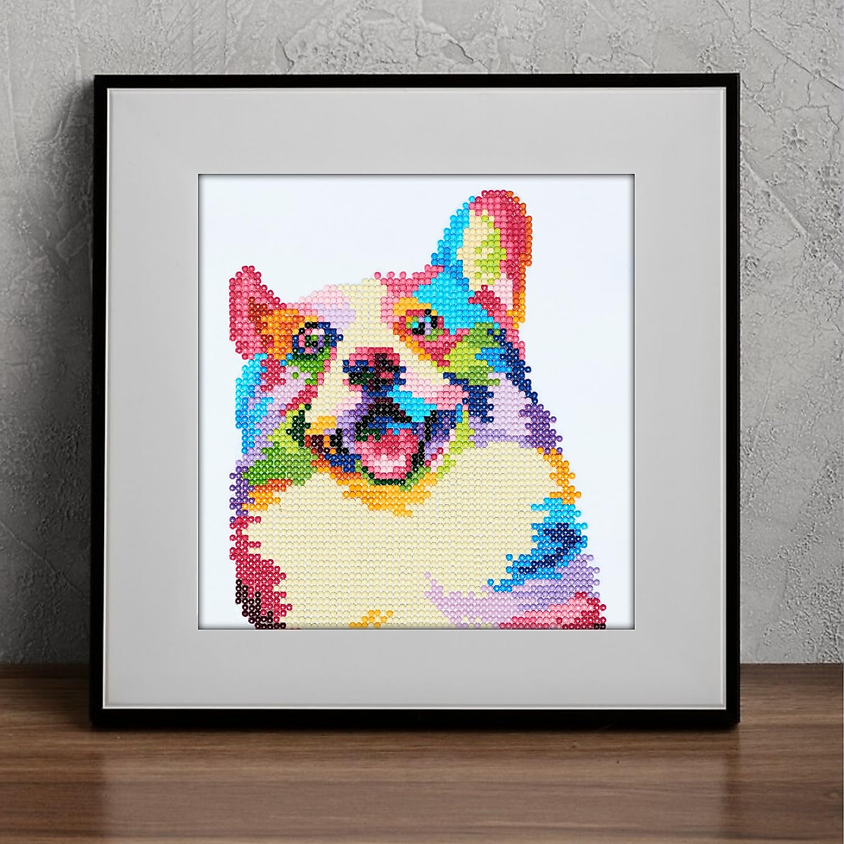 Leisure Arts Corgi Diamond Art KIT 8"