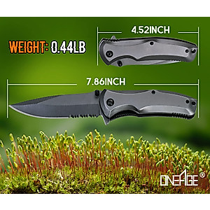 Dad Gifts for Fathers Day,Pocket Knife for Men,Christmas Stocking Stuffers for Boyfriend,Anniversary Birthday Gifts for Him Husband,Groomsman Gifts,Cool Folding Knife For Camping Hiking Fishing Survival