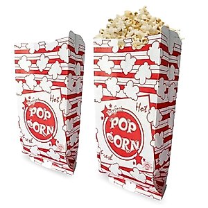 1oz Paper Popcorn Bags for Individual Servings - Pack of 250ct