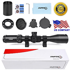 Sniper VT4.5-14x44FFP First Focal Plane (FFP) Rifle Scope 30mm Tube with Red/Green Illuminated MOA Reticle