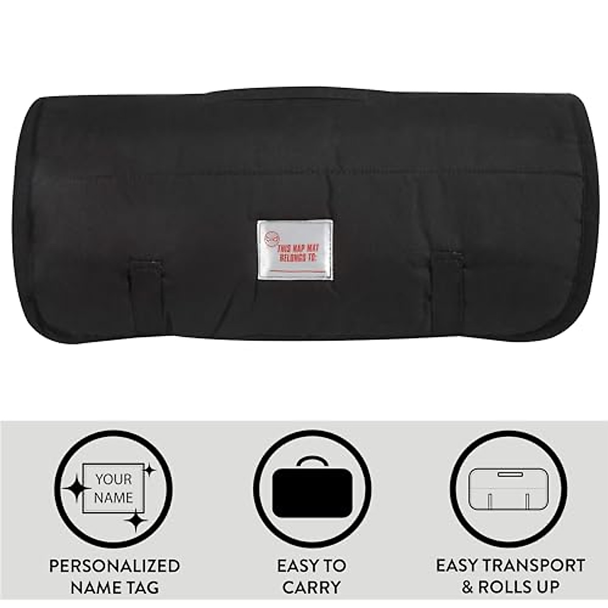 Idea Nuova Marvel Spiderman Super Soft Toddler Quilted Nap Mat with Built in Pillow, 26"x46", Multicolor