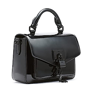 DKNY Elissa Small Top Handle Satchel, Black/Black