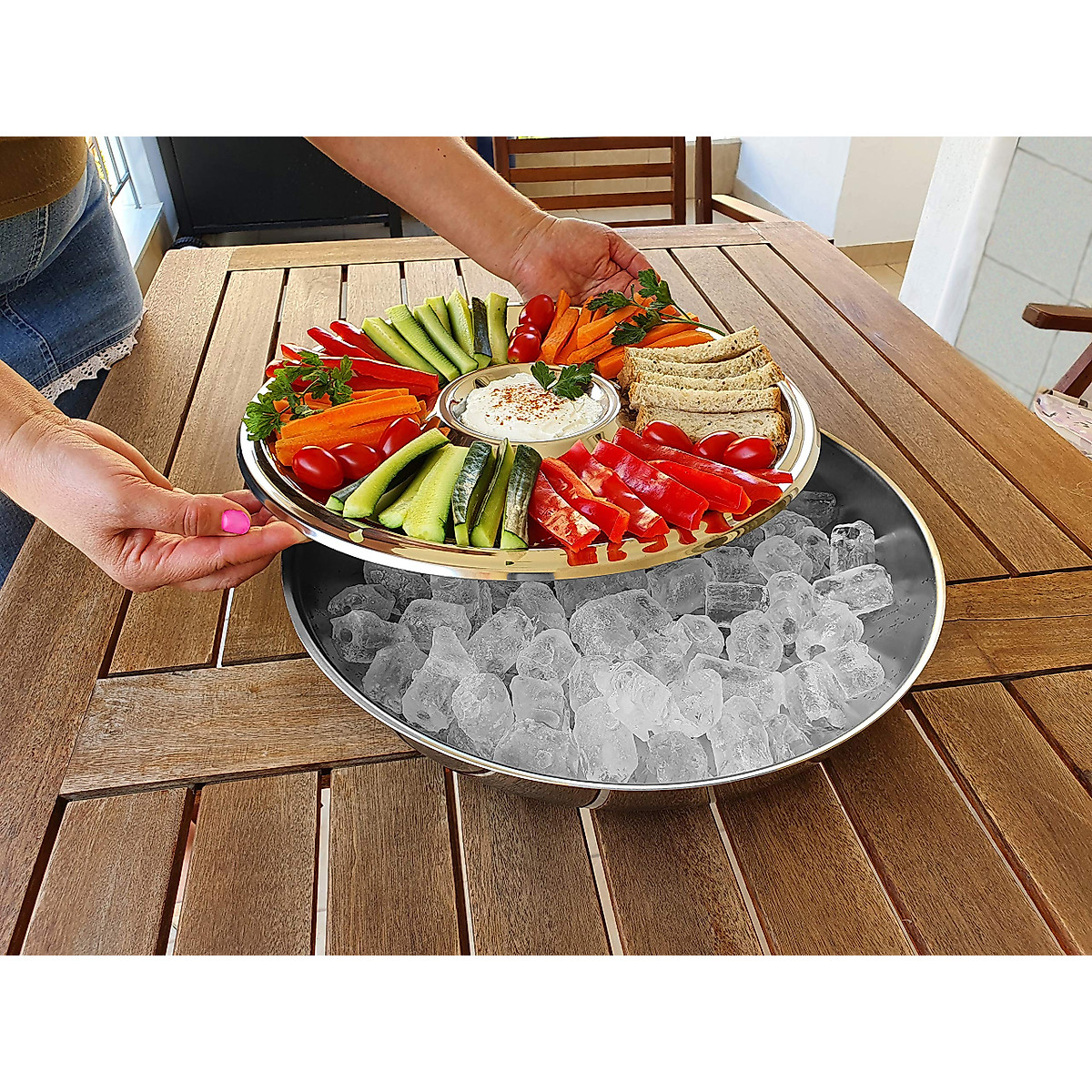 Maverick Unity Shrimp Cocktail Serving Dish and Bowl With Ice - Elegant ...