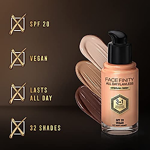 Max Factor Max Factor Facefinity 3 In 1 Primer Concealer Foundation Spf 20 77# Soft Honey, 1.0 fluid_ounces