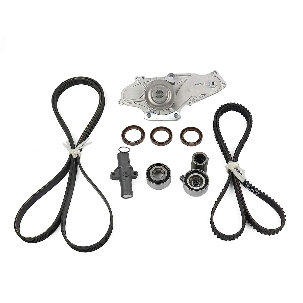 Timing Belt & Water Pump Kit Compatible with Hon-da Acc-ord Od-yssey Pil-ot Rid-geline Ac-ura MDX RDX RL 19200-RDV-J01 19200-RDM-A02 19200-RDM-A01 Weonefit