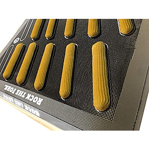 Rock the Fork - Baking Mats - Eclair Template (4-pack) Non-Stick Silicone. These Eclair Mats are Designed for Style & Function. 11 5/8" x 16 1/2" Size.
