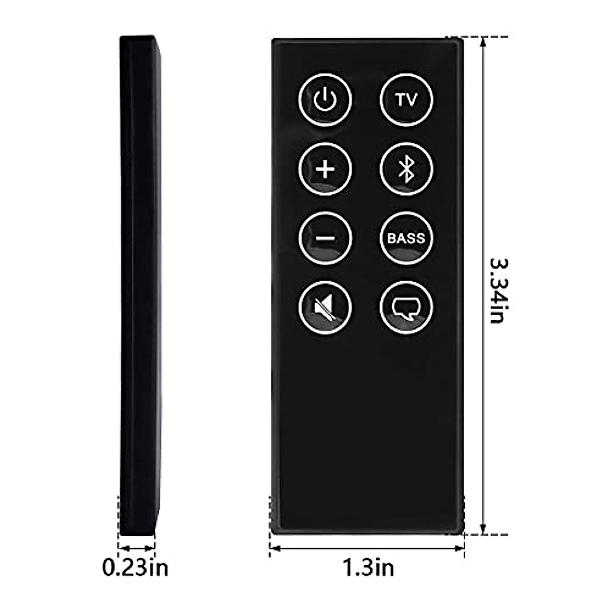 Replacement Remote Control for Bose TV Speaker and Solo Soundbar Series II,Compatible with Bose Solo 5 10 15 Series II TV Sound System 410376 418775 431974 845194 740928-1120 838309-1100 with Battery