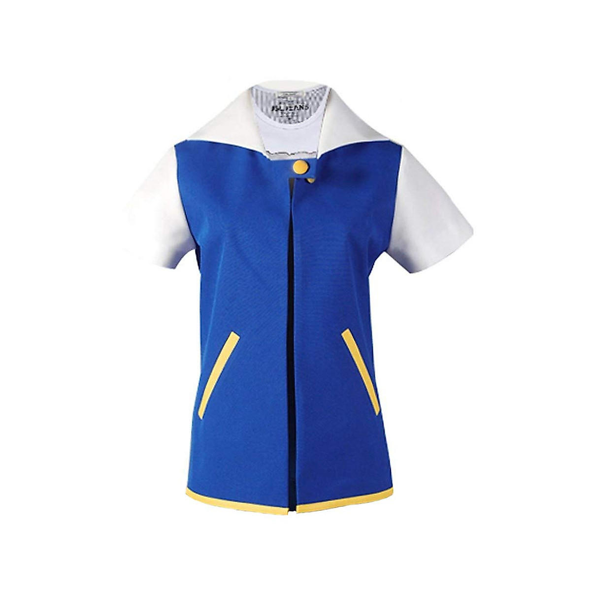 WOTOGOLD Anime Trainer Costume Hoodie Cosplay Jacket Gloves Hat Sets Blue XX-Large