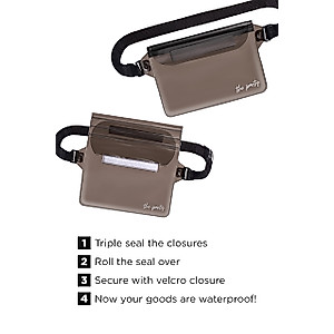 Waterproof Bachelorette Party Fanny Pack Set (7 Pack - Black) 1 “Wife of the Party” Bride Fanny Pack and 6 “The Party” Bachelorette Fanny Packs | Bachelorette Party Favors I Bachelorette Gifts
