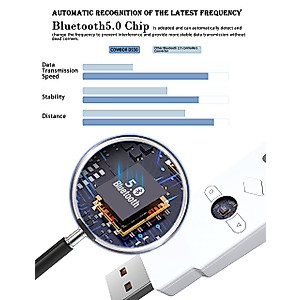 Controller Adapters,Wireless Controller Adapter for Xbox Series X|S Controller/Xbox One X|S Controller/Elite Series 2/PS5/PS4/Switch Controller Playing on PS4/Switch/Windows 11&10 PC
