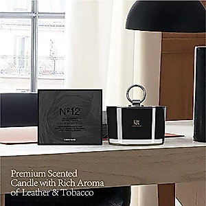 ESNA HOME Luxury Natural Soy Scented 3 Wicks Candle | 19.4oz 110 Hours Long Burn Candles for Home Scented | Lemon Grass Essential Oil Couples | Aromatic Candle Premium Ideas for Mom She’ll Simply Love