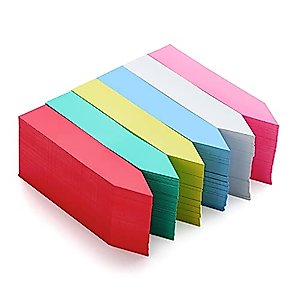 Plant Labels, Evanda 600 Pcs Plastic Waterproof Garden Nursery Vegetable Plastic Plant Tag, Easily Differentiate Plant Types, Reusable Plant Tags (Mix Color)