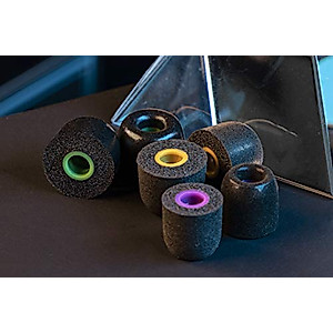 Linsoul Tripowin Spiral Groove Memory Foam Eartips, 3 Pairs, Suitable for 4.5mm-6.5mm Earphone