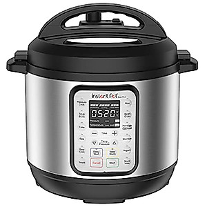 Instant Pot Duo Plus 9-in-1 Electric Pressure Cooker, Slow Cooker, Rice Cooker, Steamer, Sauté, Yogurt Maker, Warmer & Sterilizer, Includes Free App with over 1900 Recipes, Stainless Steel, 6 Quart