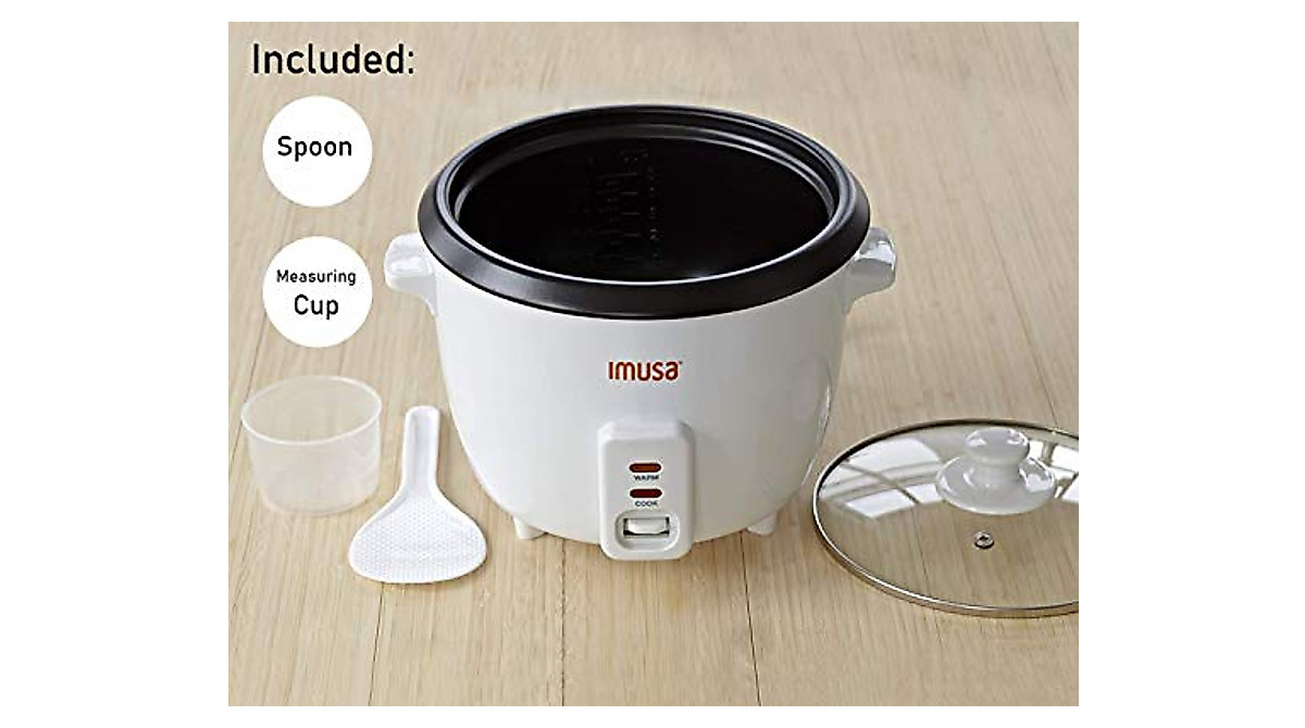 IMUSA Electric Rice Cooker 5-Cup Uncooked | Non-Stick & Easy to Use