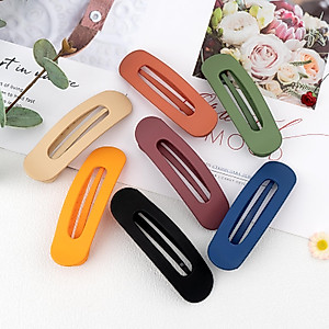 7 Pack Flat Hair Clips, Matte Flat Claw Clips for Women,Non-slip Large Hair Clips for Thick or Thin Hair,French duck billed hair clips,Alligator Hair Clips for Styling