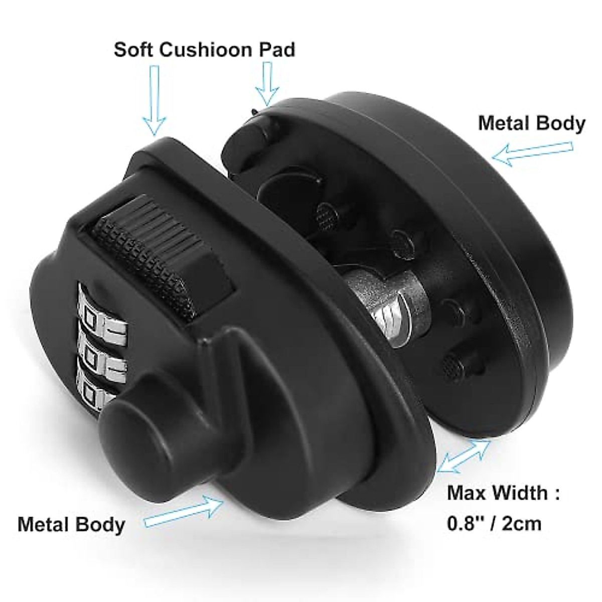UrbanX Professional Trigger Lock - 3 Digit Combination Lock for Beretta 70 .22 Long Rifle - Fits Pistols, Rifles, BB Rifles & Shotguns - 1 Pack
