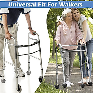 4PCS - Walker Glide Balls,Precut Walker Tennis Balls for Furniture Legs and Floor Protection,Walkers Legs Universal Precut Glide Balls,Heavy Duty Long Lasting Felt Pad Glide Coverings,Fit Most Walkers