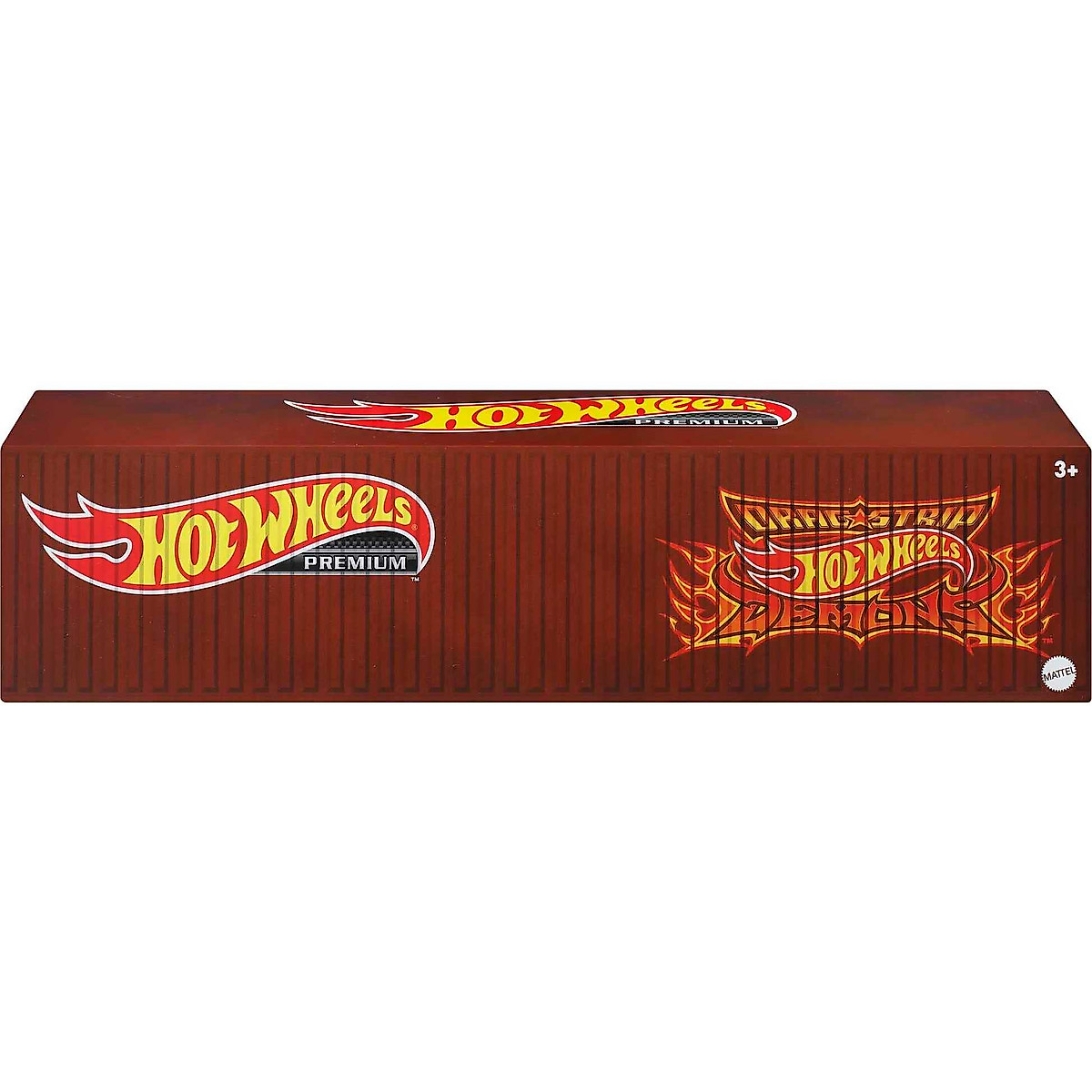 Hot Wheels Premium Toy Cars & Trucks, Lion’s Roar Container Set with 5 Die-Cast 1:64 Scale Drag Racing Vehicles in Collectable Display Container