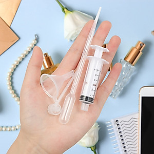 NUOMI 2 Set Perfume Refill Tool Kit, Plastic Perfume Syringe Extractor for Liquid Cologne Fragrance Sample Essential Oils, Travel Use