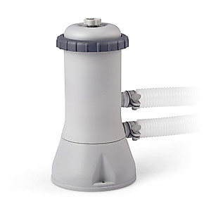 Intex 26725EH Prism Frame Premium Above Ground Swimming Pool Set: 15ft x 48in – Includes 1000 GPH Cartridge Filter Pump – Removable Ladder – Pool Cover – Ground Cloth