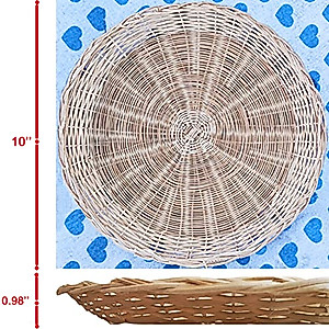 CTRL A TAB Handmade Bamboo Paper Plate Holder For Home Party Daily Dinning Picnic Wall Decorate