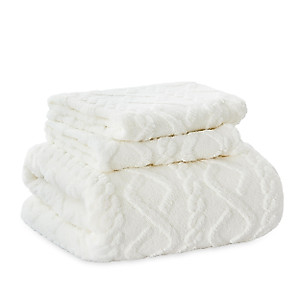 Bedsure Fluffy Comforter Cover Set - Faux Fur Duvet Cover King Size, White Plush Quilt Cover, 3 Pieces,1 Duvet Cover (104"x90") with Zipper Closure and 2 Pillow Shams, Comforter Not Included