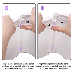 RIZZARI Millions Sold Wordwide Cat Litter Box, Large Top Entry Anti-Splashing Litter Box with Lid, Enclosed Plastic Cat Litter Box with Handy Litter Scoop, Drawer Type Cat Toilet (Pink)