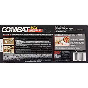 Combat Max Roach Killing Gel for Indoor and Outdoor Use, 1 Syringe, 2.1 Ounce (Pack of 1)