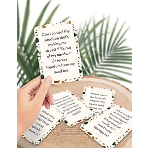 Allura & Arcia Empowering Self Care Questions - 52 Stress Relief Cards for Meditation, Mindfulness, Yoga & Gifts