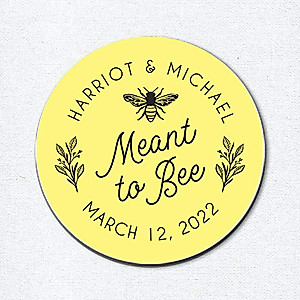 Meant to bee sticker, Honey favor stickers, Meant to bee labels, Custom wedding stickers, Honey bee party, F16:18
