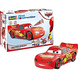 Revell 00920 First Lightning McQueen Disney Cars (Light & Sound) 1:20 Scale, Red