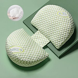 Pregnancy Pillows for Sleeping, Washable Maternity Pillow, Pregnancy Body Pillow Support for Back, Legs, Belly, Relieve of Pregnant Uncomfortable, Detachable and Adjustable Pillow Cover (Light Green)