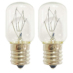 Generic Microwave Light Bulb Over Stove Appliance Replacement 40W Incandescent for Refrigerator, Range Hood E17 Intermediate Base 3W 360lm dimmable Warmwhite 3000K Pack of 2