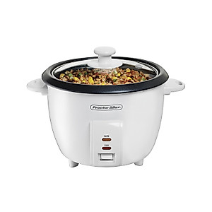 Proctor Silex 5-Cups uncooked resulting in 10-Cups Cooked Rice Cooker, White (37533N)