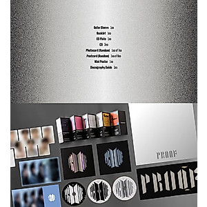 Dreamus BTS BANGTAN BOYS - Proof Compact Edition [BTS Anthology Album] 3CD+Extra Photocards Set, Black, 154 x 153 x 15 mm (BHE0117)