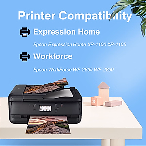 CHOUINKR 212 212XL Ink Cartridges High Yield Remanufactured Replacement for Epson 212 212XL T212XL T212 Ink Cartridge with XP-4100 XP-4105 WF-2830 WF-2850 Printer(Black,Cyan,Magenta,Yellow) 4 Pack